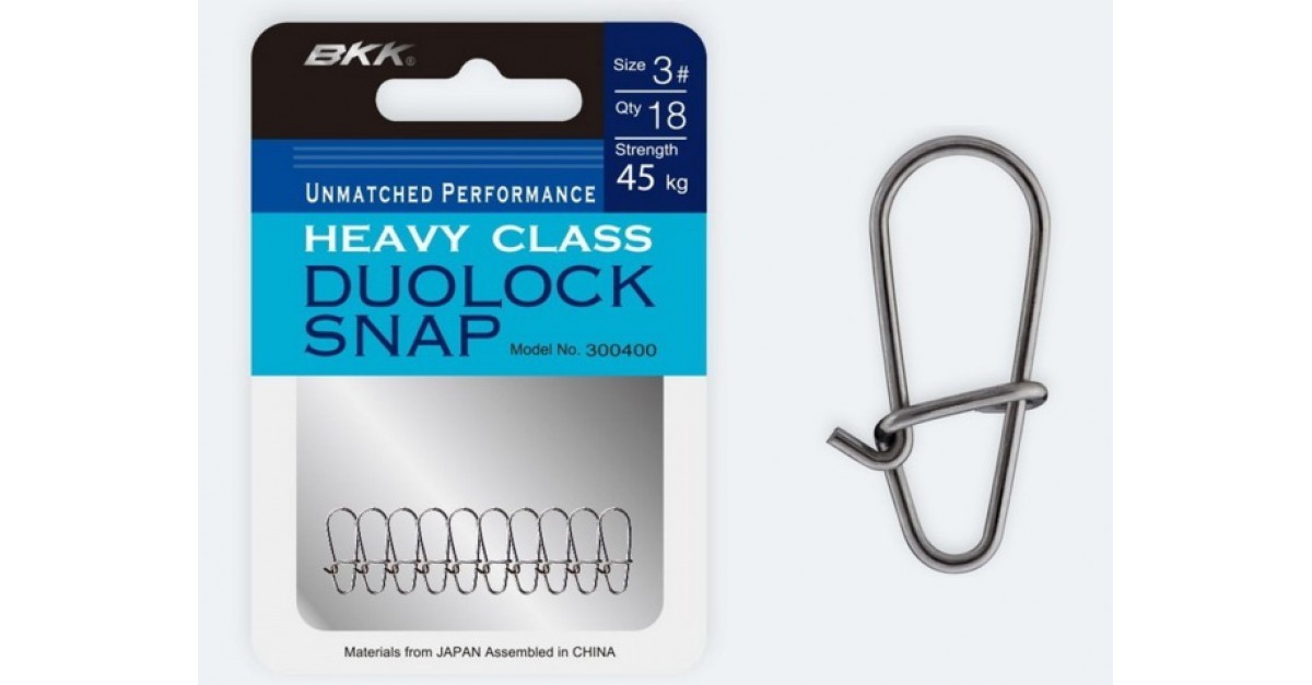 bkk duo lock snap-51 | accessories swivels and snaps - Tognini fishing
