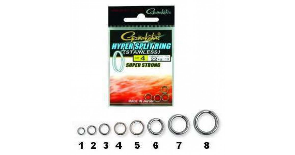 gamakatsu hyper split ring | accessori solid rings-split rings