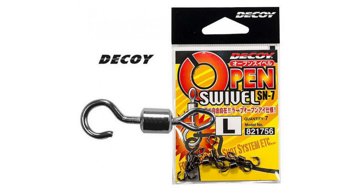 decoy open swivel sn-7 | accessori girelle e moschettoni - Tognini pesca
