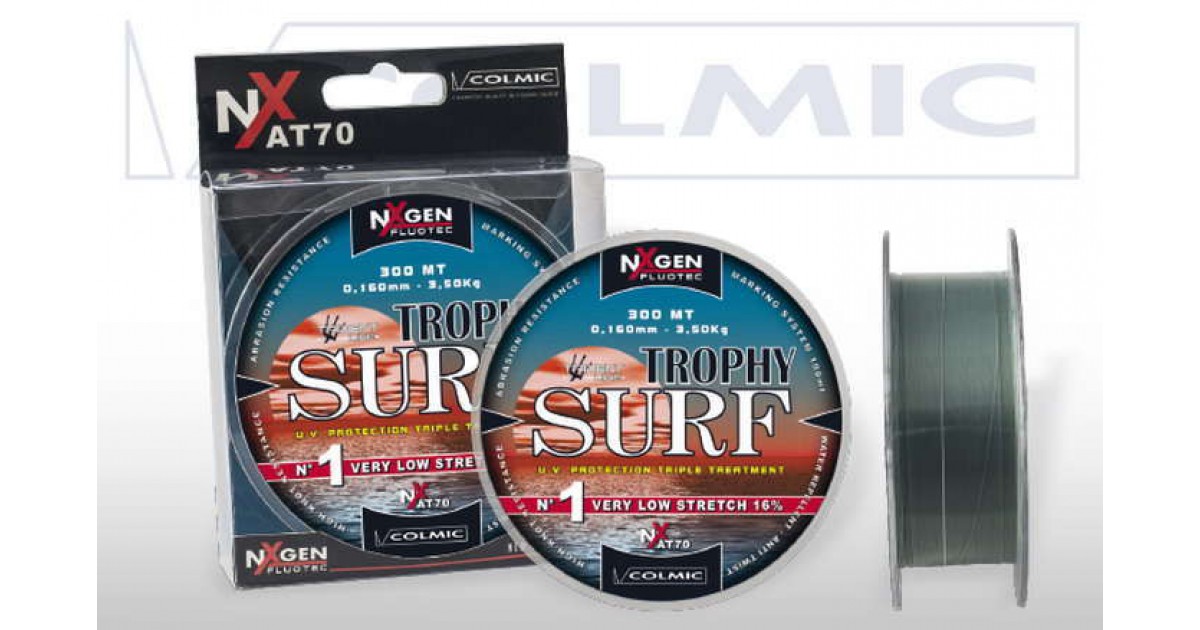 colmic trophy surf 300mt. | monofilaments and braided lines reel