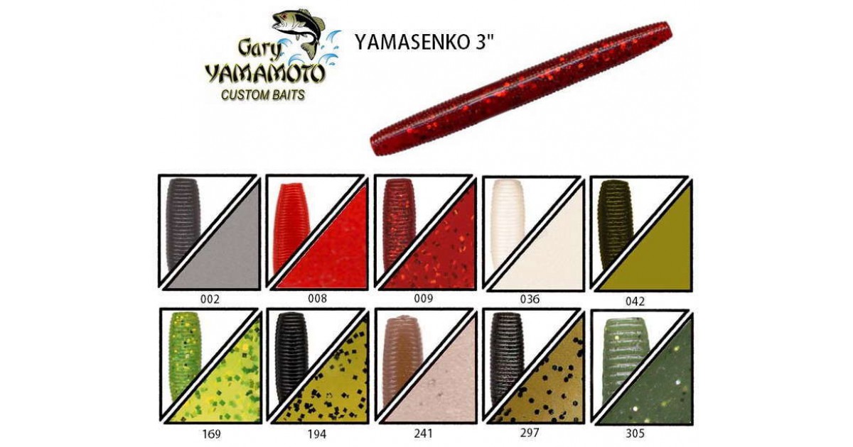 gary yamamoto yamasenko 3'' | esche vermoni e siliconici