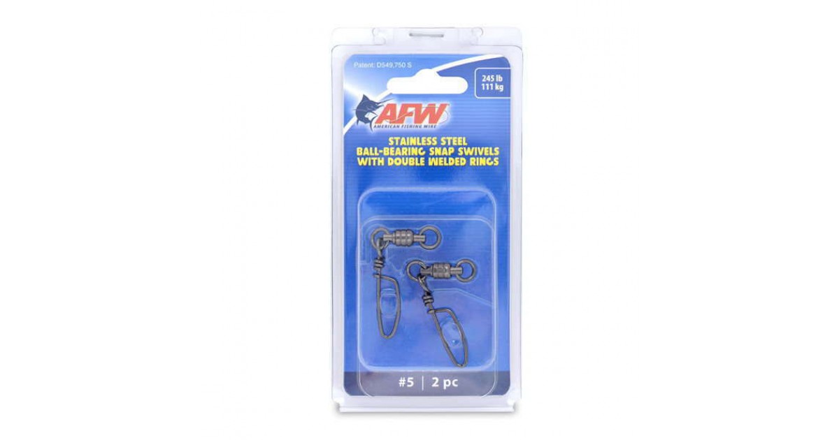 american fishing wire stainless steel ball bearings snap swivels ...