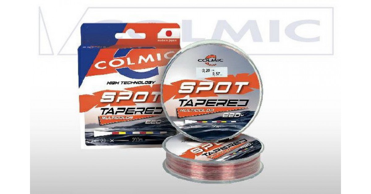 colmic spot tapered multicolor | monofilaments and braided lines reel