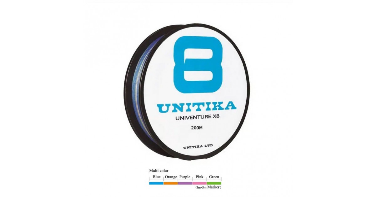 unitika univenture x8 multicolo 300m. | monofilaments and braided lines ...