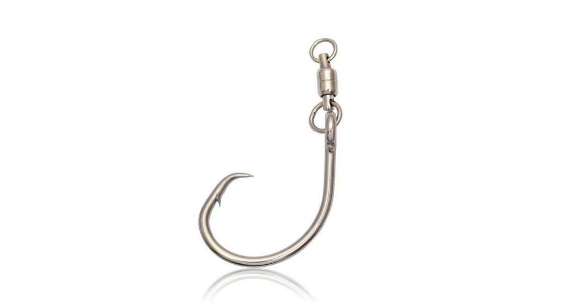 mustad swivel demon offset circle hook 4x strong | accessori ami