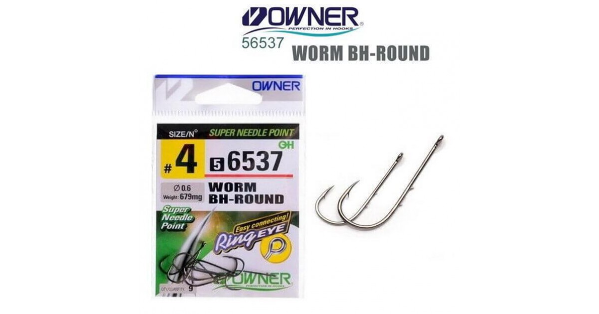 owner 6537 worm bh-round | accessories hooks