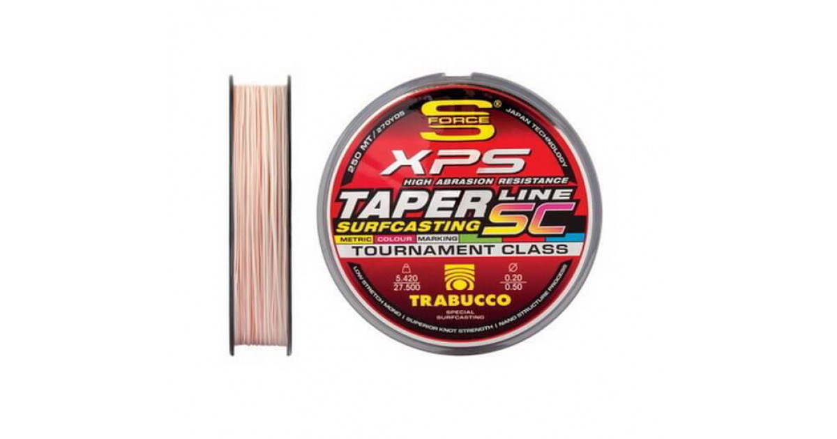 trabucco xps taper line sc 250mt. | monofilaments and braided lines ...